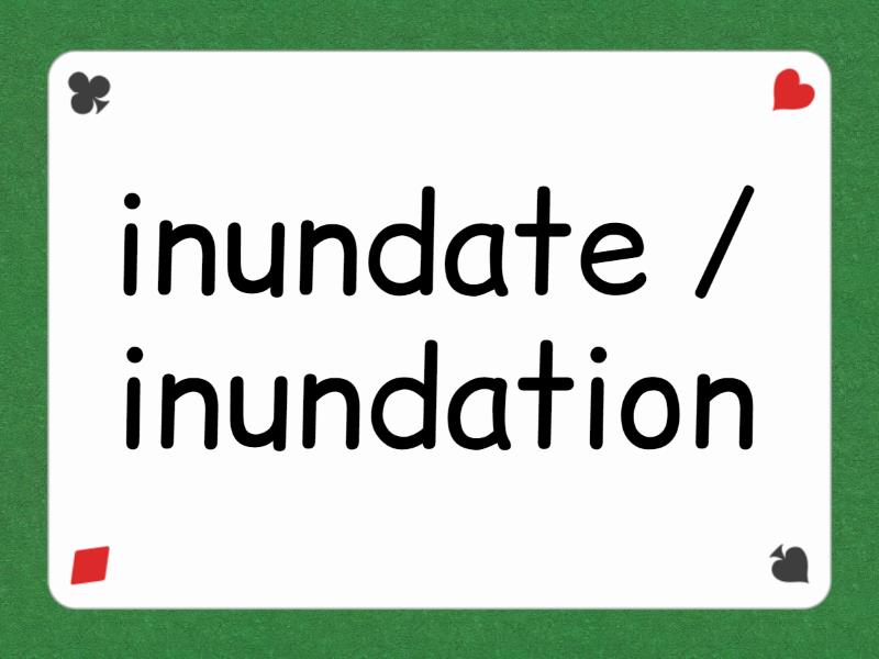 Floods - Vocab - Flash cards