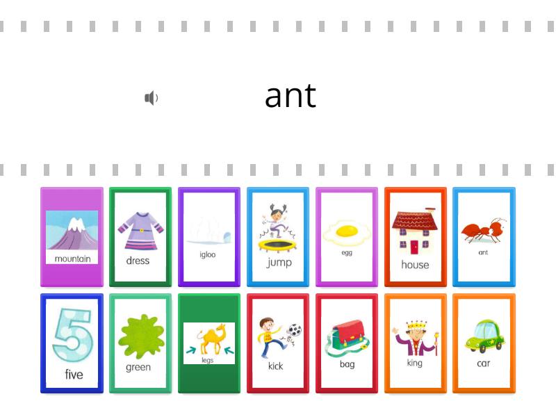 Academy Stars-Starter-Alphabet Book-letters A-M - Find the match