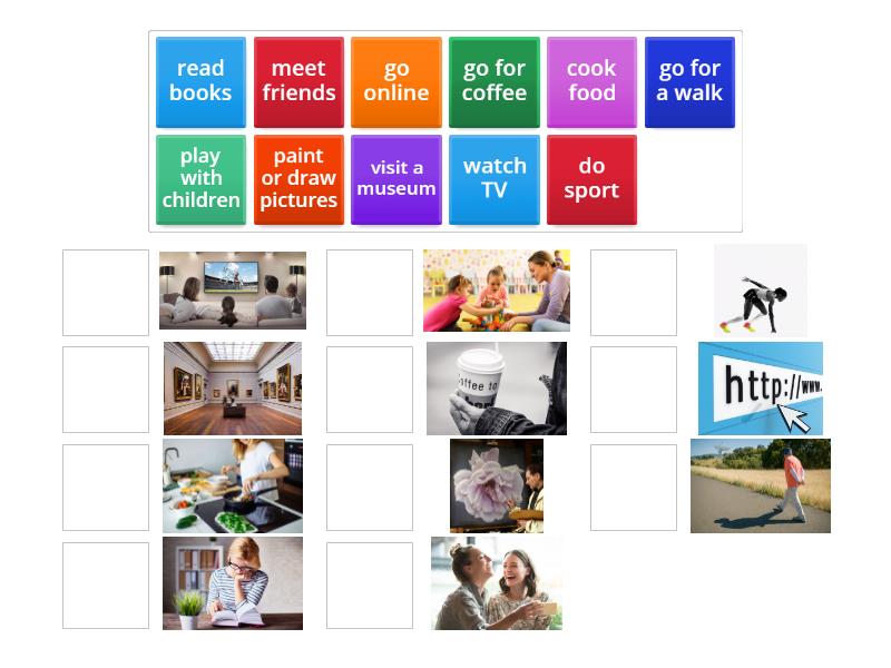 Roadmap 3A Free time activities - Match up