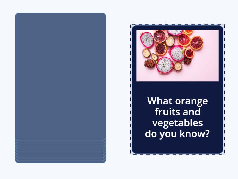 fruts and vegetables/ speaking - Speaking cards
