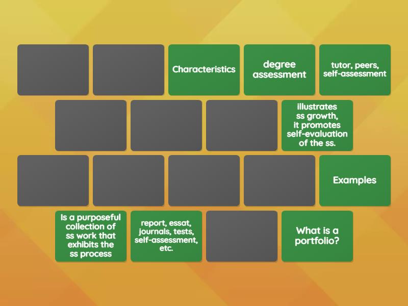 Portfolio - Matching pairs