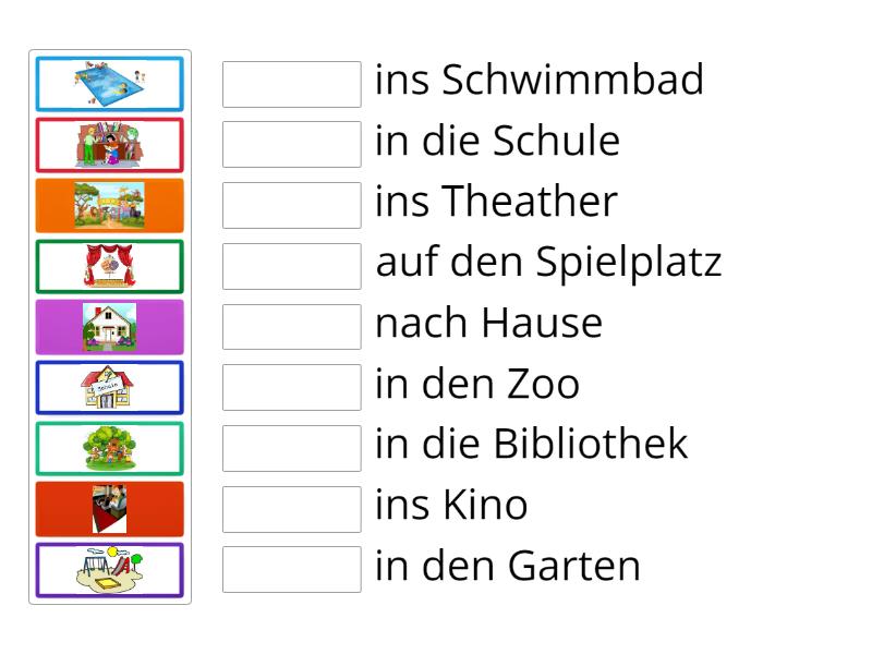 Wohin gehst du? - Match up