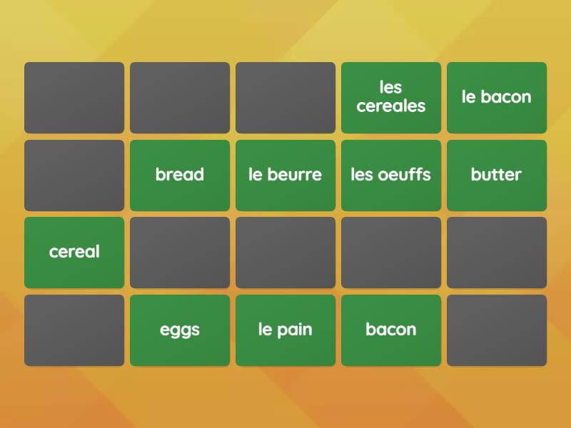 Le Petit-Dejeuner - Matching pairs
