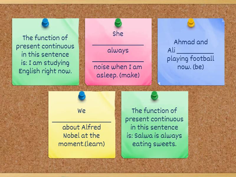 based on your understaning of present continuous, play this game - Flip ...