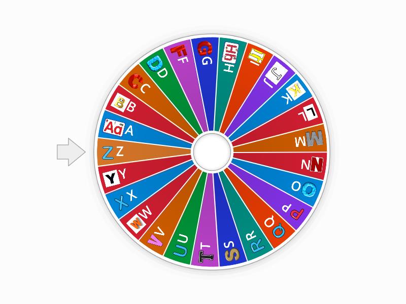 Alphabet - Spin the wheel