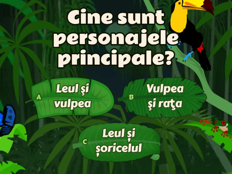 Leul și șoricelul - Quiz