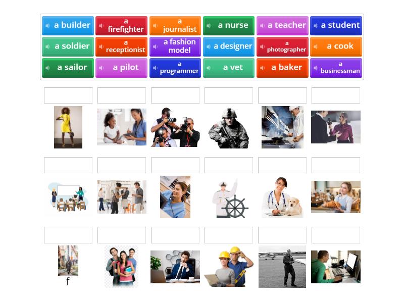 Professions Elementary - Match up