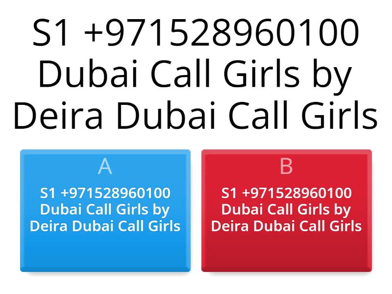 S1 +971528960100 Dubai Call Girls by Deira Dubai Call Girls - Quiz