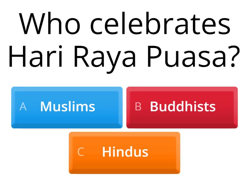 Hari Raya @JWPS - Quiz