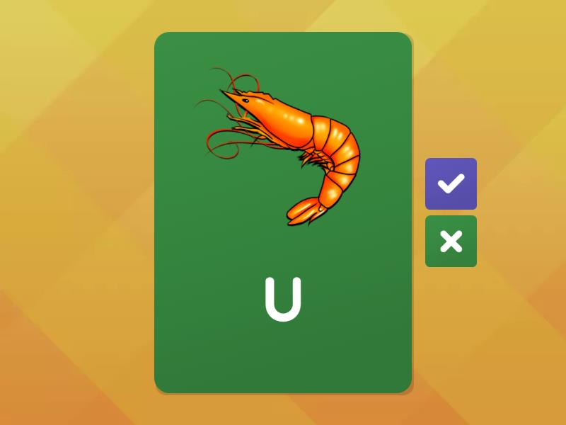MENGENAL HURUF VOKAL - Flash cards