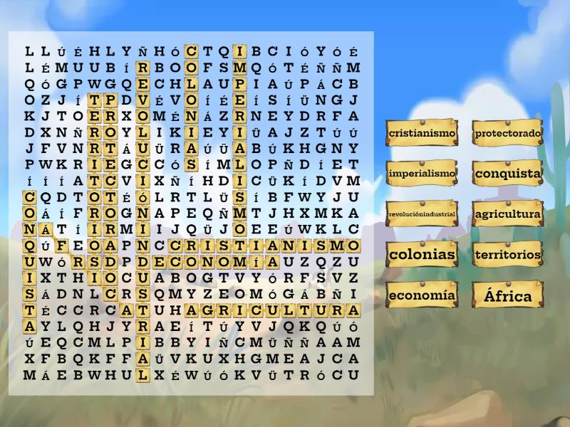 sopa de letras - Wordsearch
