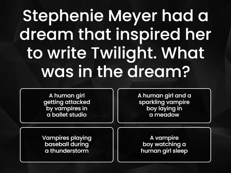 Twilight Trivia - Quiz