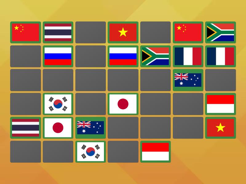 Country Flags (Level 1) - Matching pairs