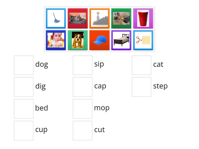 Short Vowel Sound Match - Match up