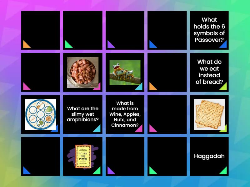 Passover Matching Game - Matching pairs