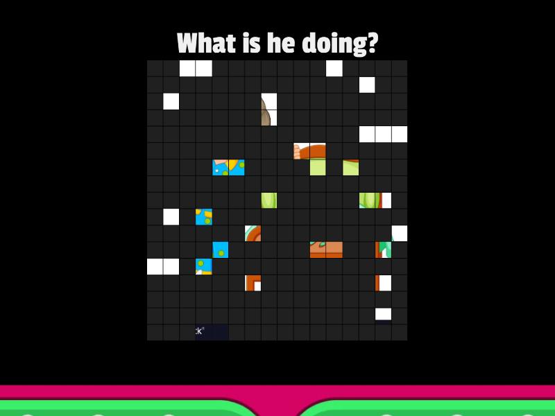 Present Continuous - guess the action (daily routine) - Image quiz