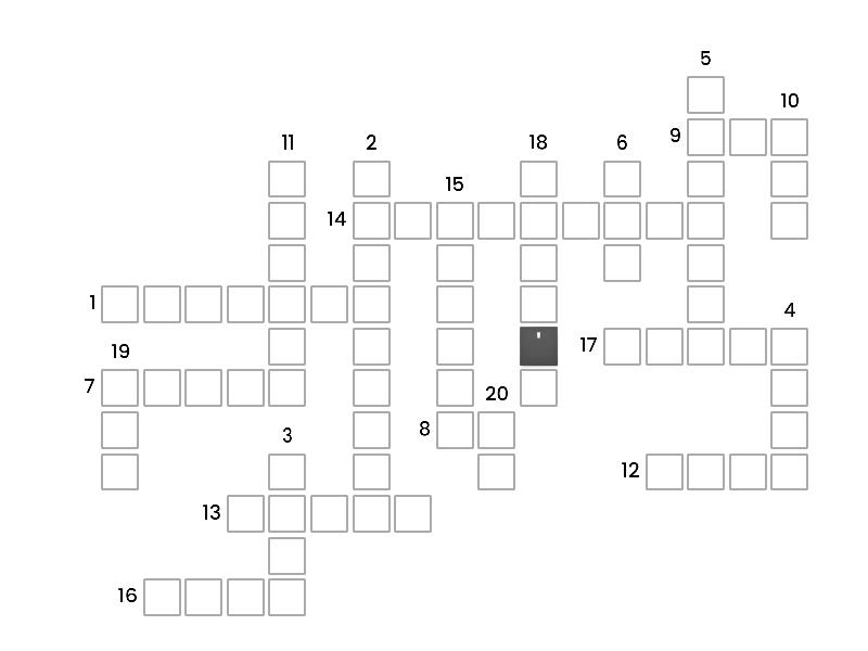 Unit 7 Sol elem - Crossword