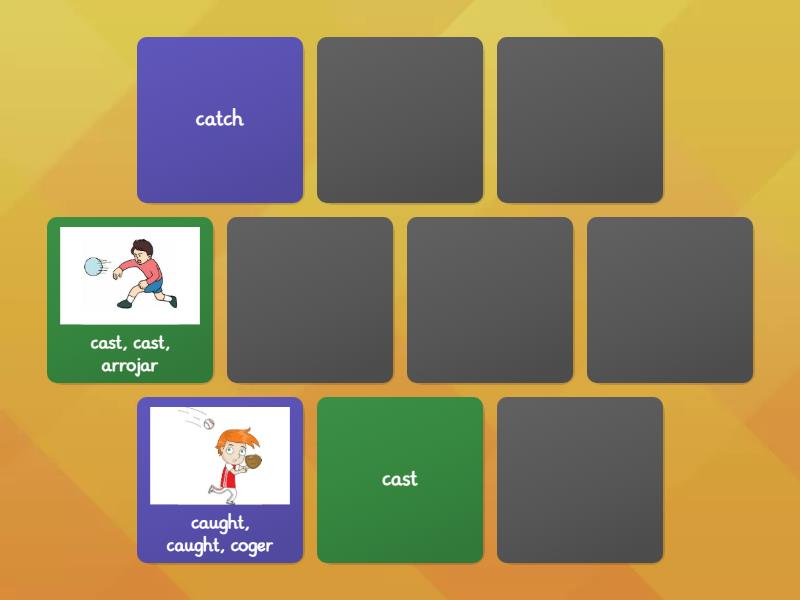 Labyrinth Irregular verbs Cast-cut - Parejas