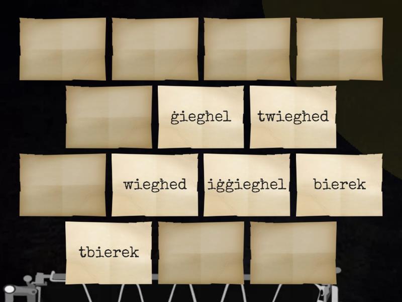It-tielet u s-sitt forma - Matching pairs
