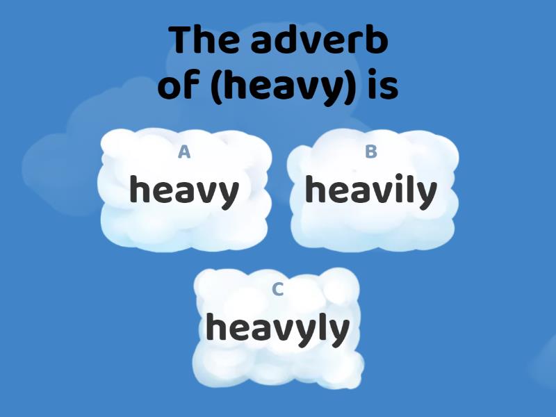 adverbs ends with ily - Quiz