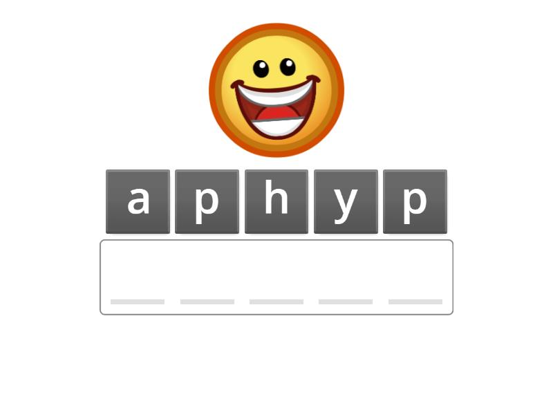 Peter Bear 3 unit 1 words - Anagram