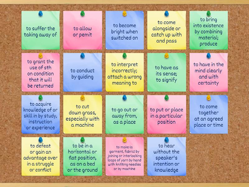 9th Grade Irregular verbs 61-80 - Flip tiles