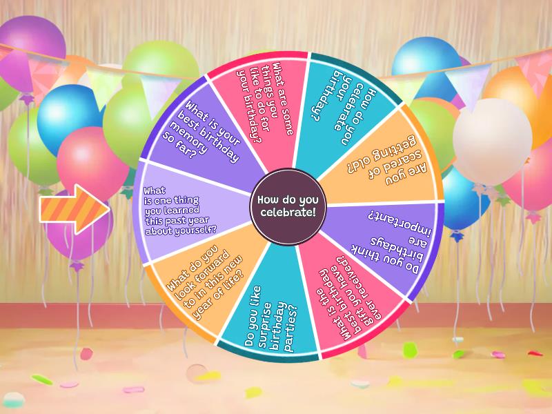 Happy Birthday! - Spin the wheel
