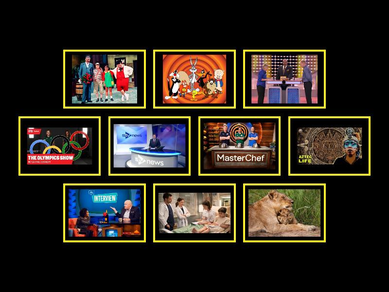 Words: Tv Programmes - Flip tiles