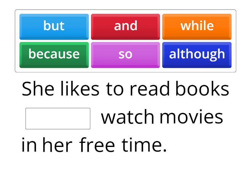 Conjunctions - Missing word