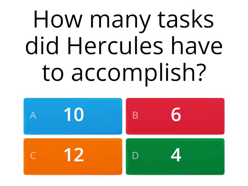 12 Labors of Hercules - Quiz