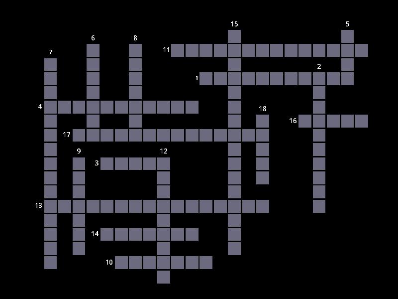 GCSF Tutorial 7.2 - Crossword