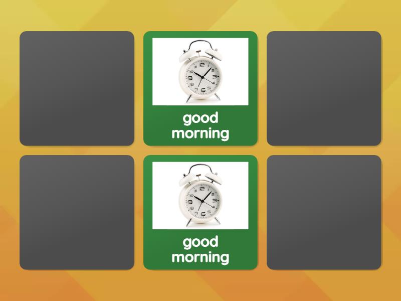 Greetings - Matching pairs