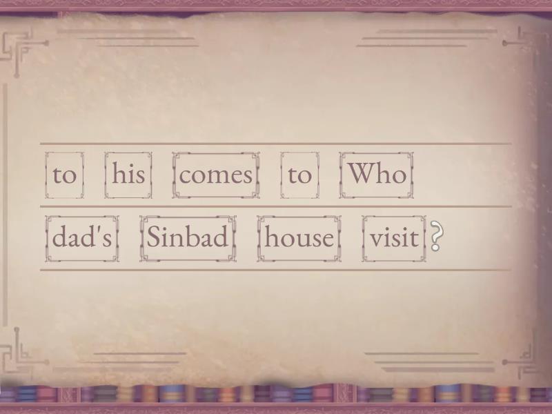 Sinbad (Family and Friends 3) - Unjumble