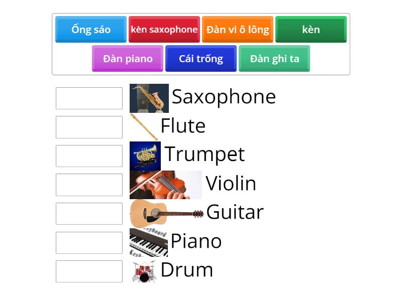 Từ Vựng - Musicial Instruments - - Từ Vựng Tiểu Học (Trung Tâm Tiếng ...