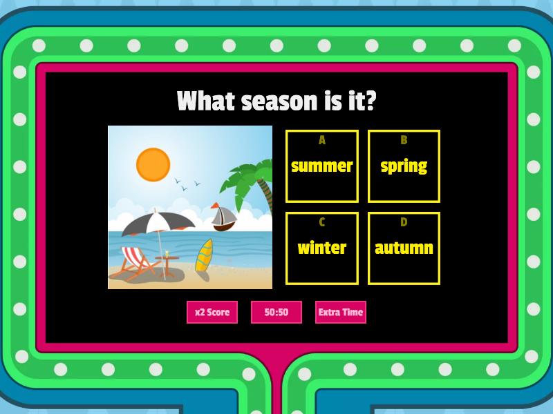 Seasons and weather - Concurso de preguntas