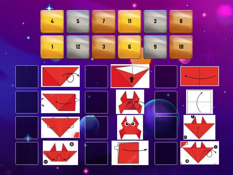 Cara Membuat Origami Kepiting - Match up