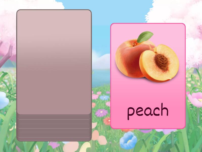 Fruits and vegetables - Speaking cards