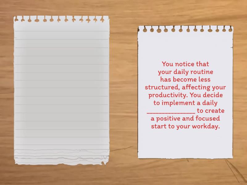 Scenarios Remote work - Speaking cards