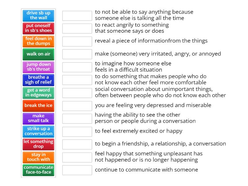 Nigh Note 4 U1 Phrases - Match up