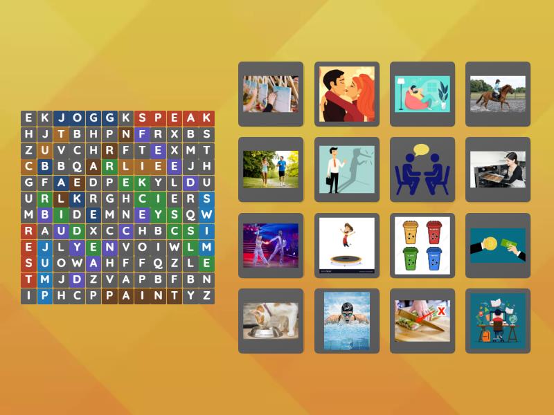 Common verbs S1 - Sopa de letras