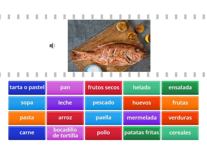 La comida - Find the match