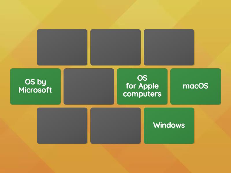 Operating systems - Matching pairs