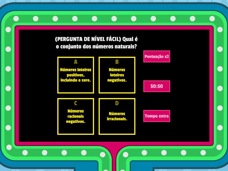 Conjuntos game show - Concurso de preguntas