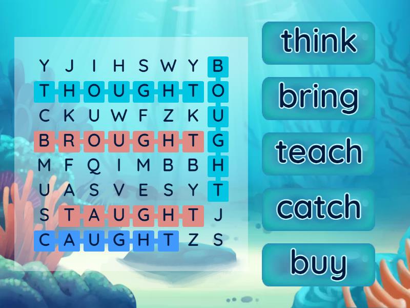 irr verbs - Wordsearch