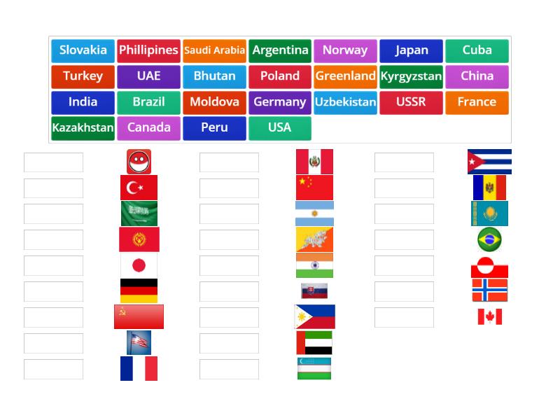 Flags Game - Match up