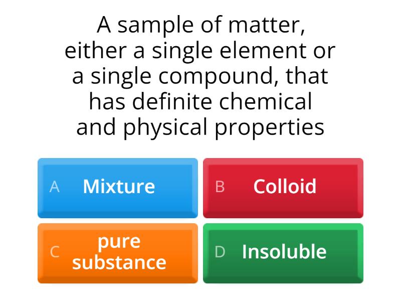 (Year 7) Mixtures and Science equipment - Quiz