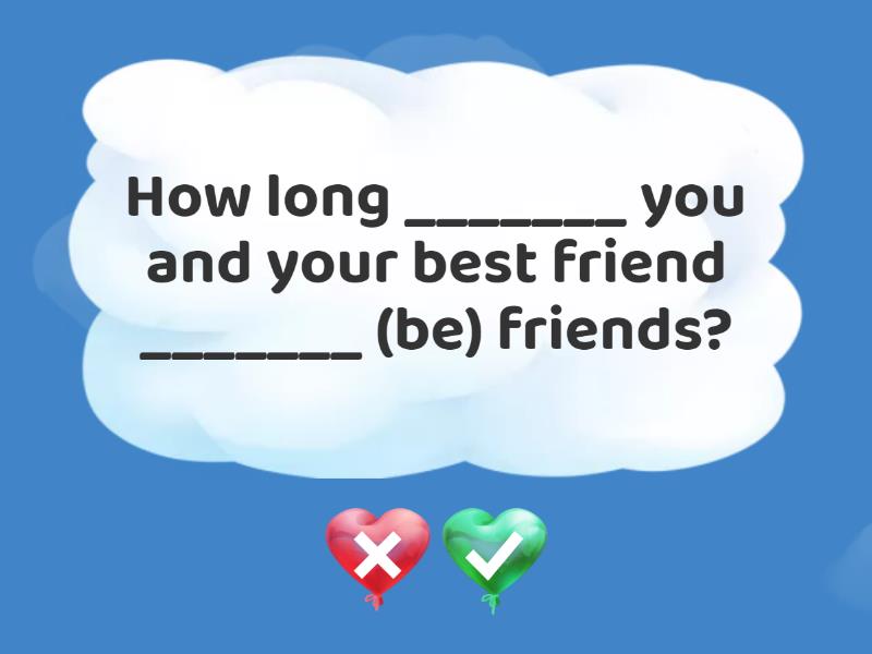 Present tense: friendship - Flash cards