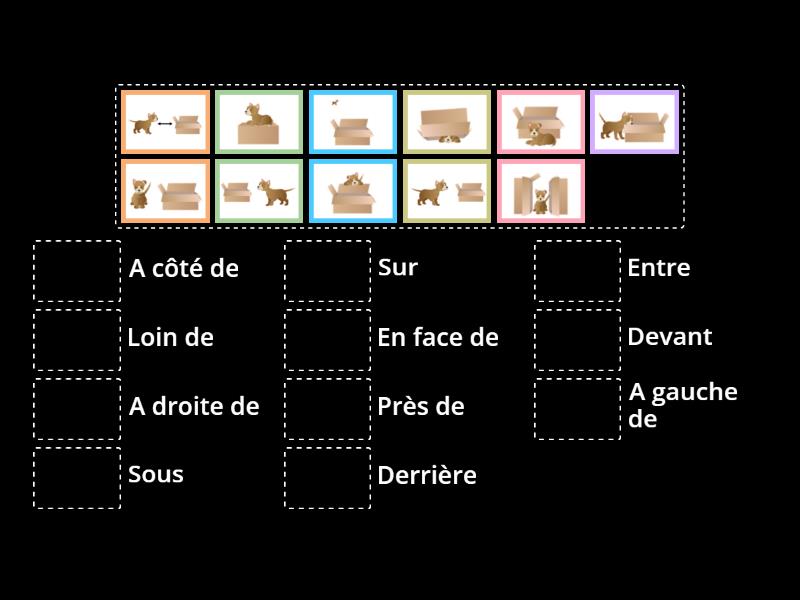 Les prépositions de localisation - Match up