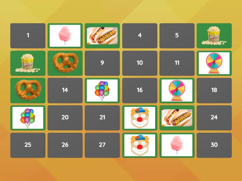 Carnaval memory - Matching pairs