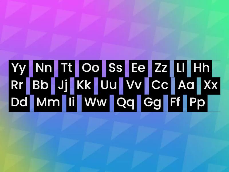 Alphabet - Unjumble
